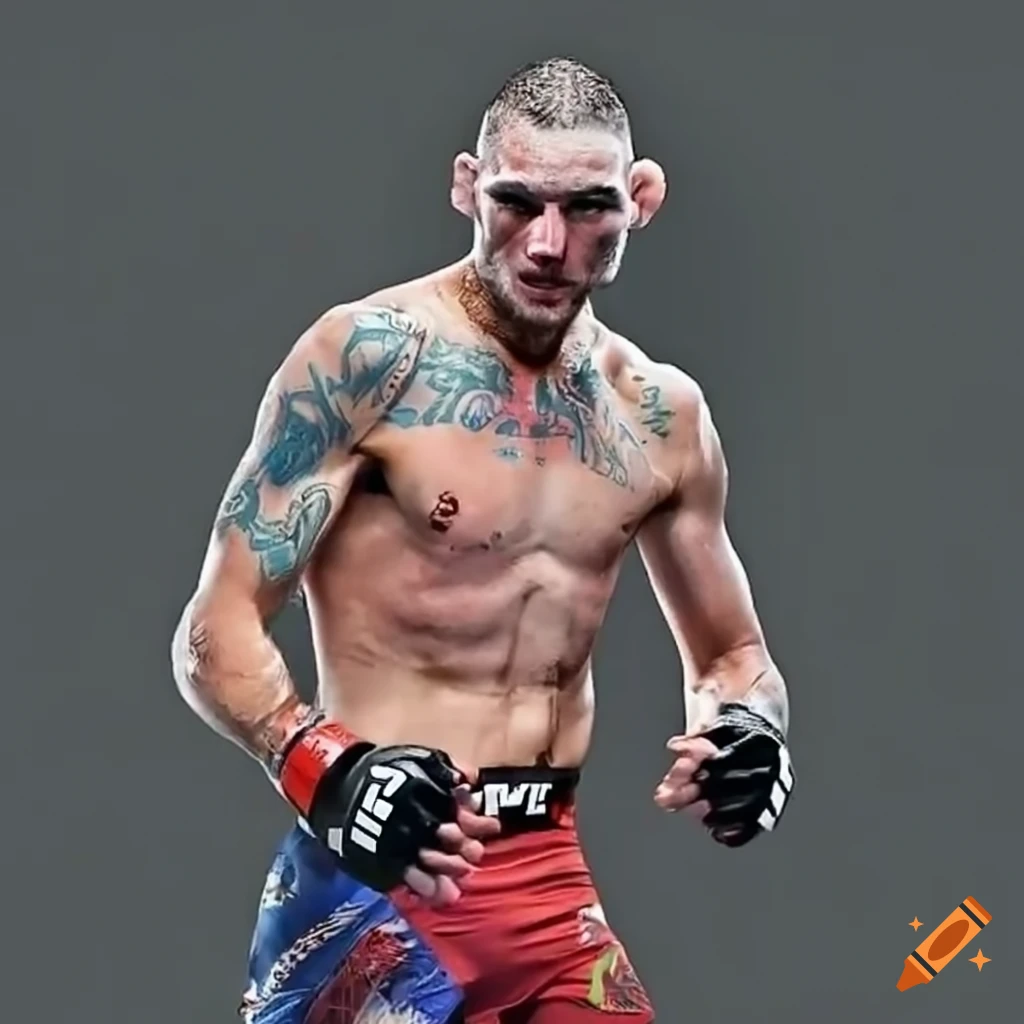 Sean strickland winning a ufc belt on Craiyon