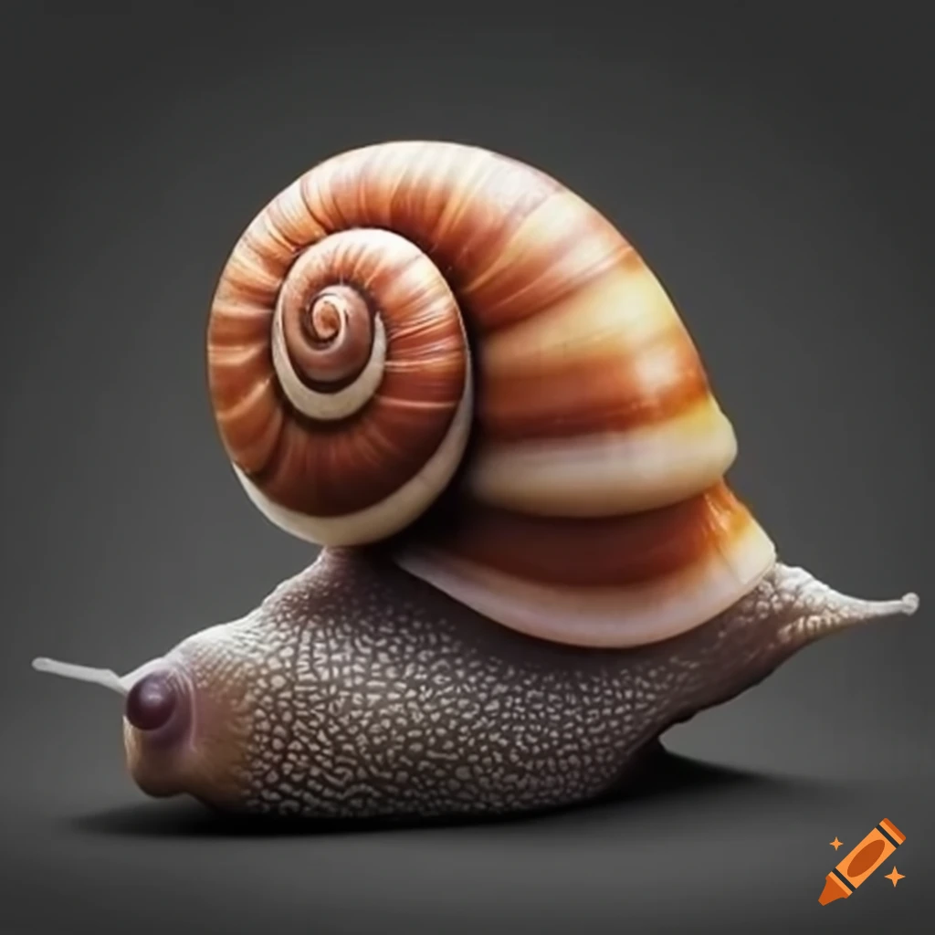 Artistic depiction of three snails inspired by the rock band 'nine inch ...