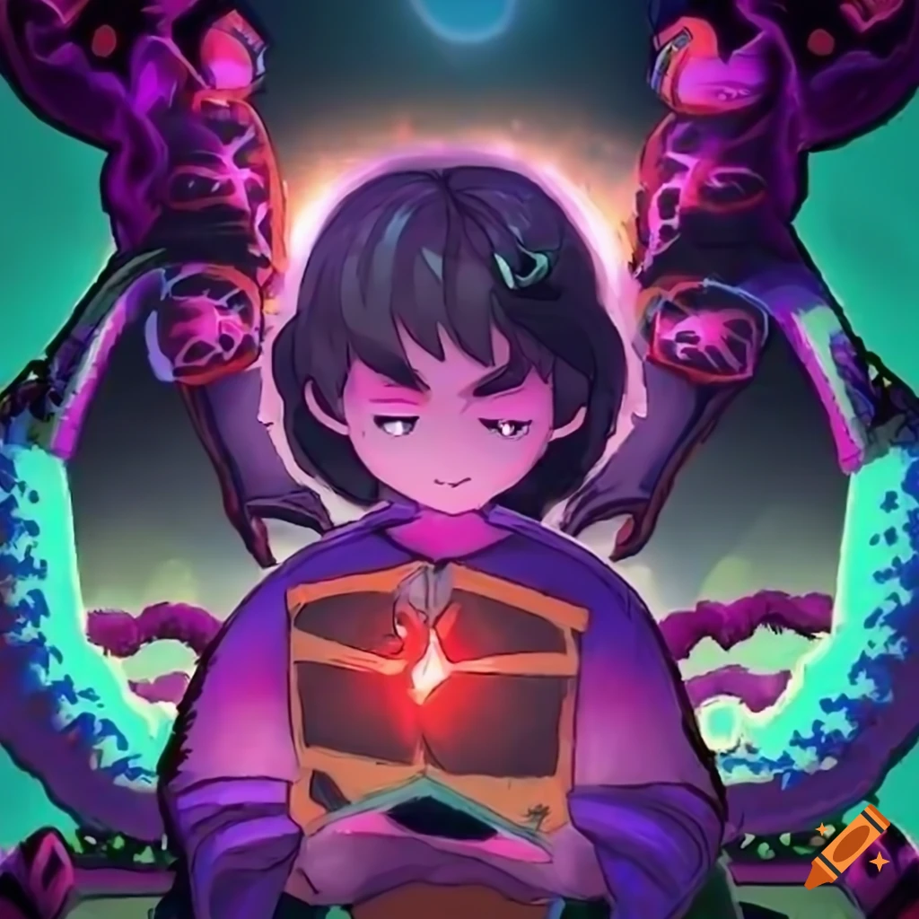 Book cover for 'multiverse melange: undertale, deltarune, earthbound ...