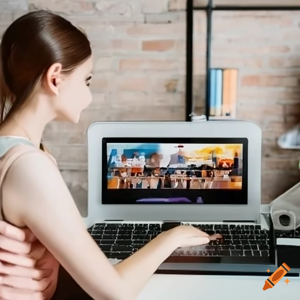 Friendly person working on graphics and image editing on Craiyon