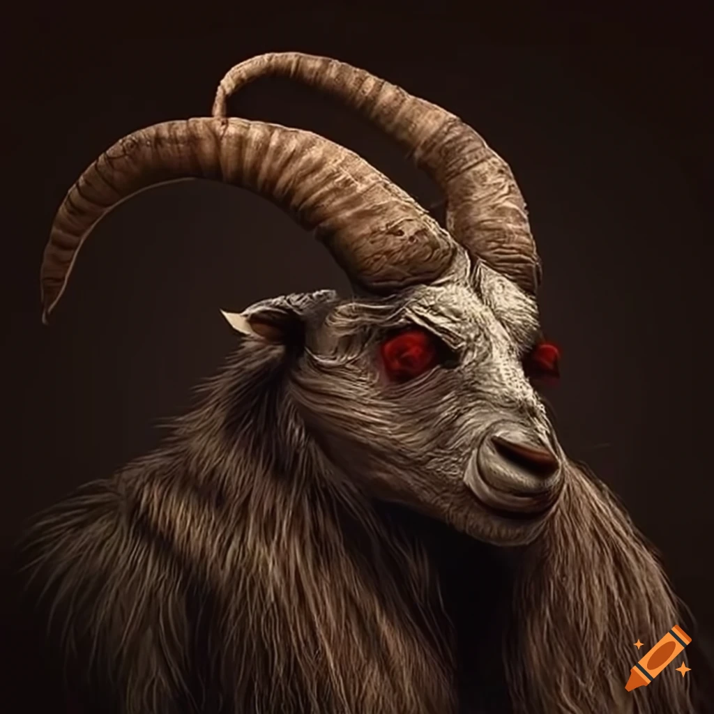 The monster goat on Craiyon