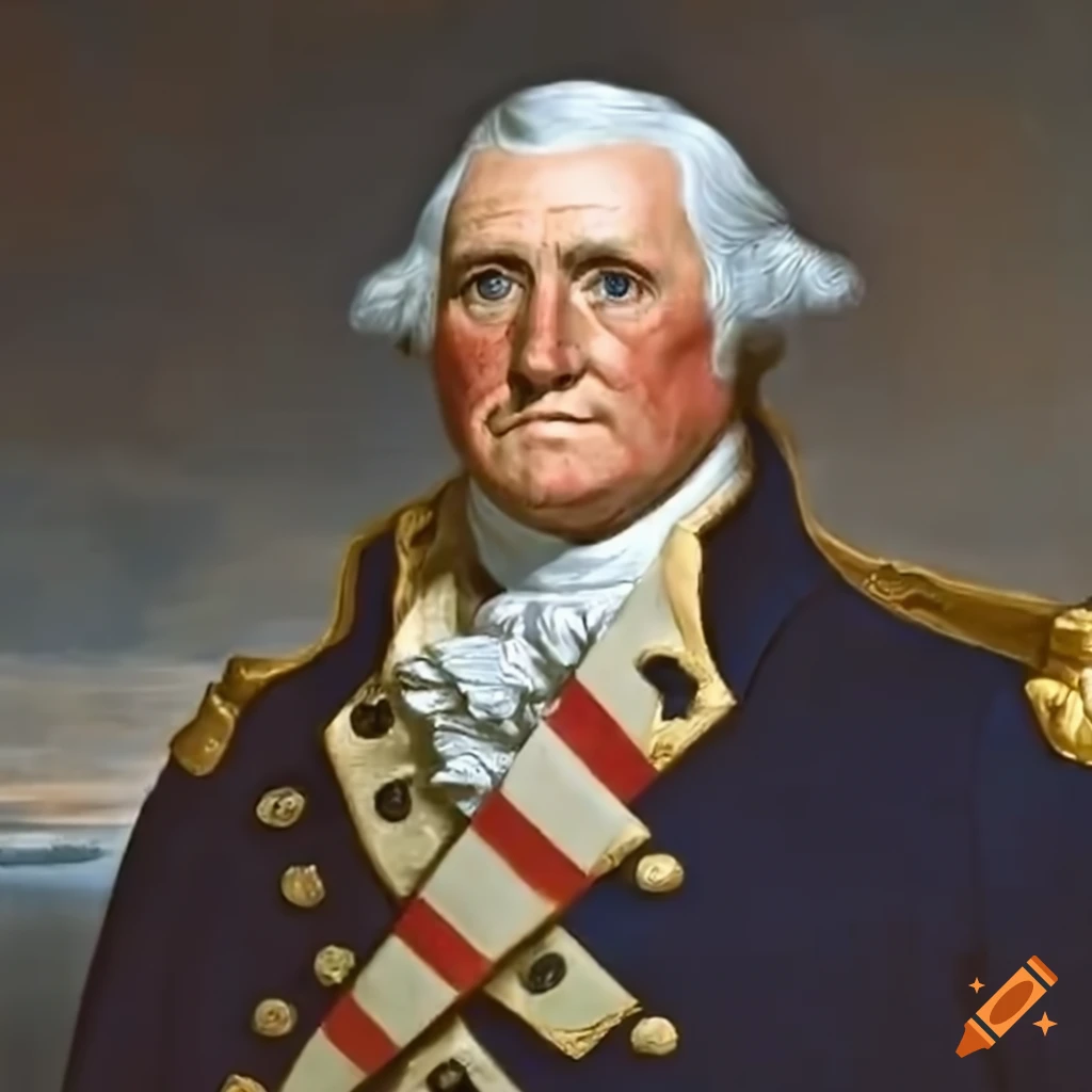 Mr. Adams speaking with Washington, Hamilton, and Jefferson on Craiyon