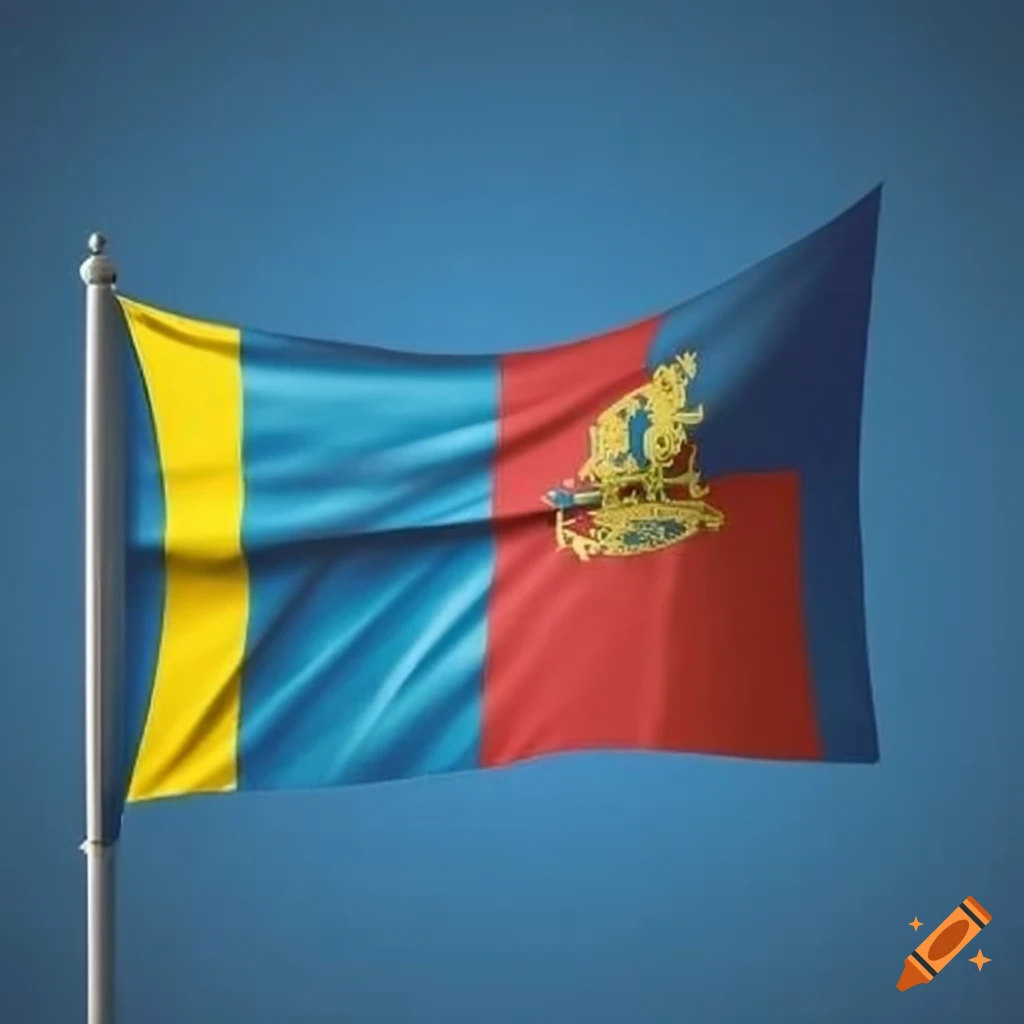 Flag of the union state between sweden and russia on Craiyon