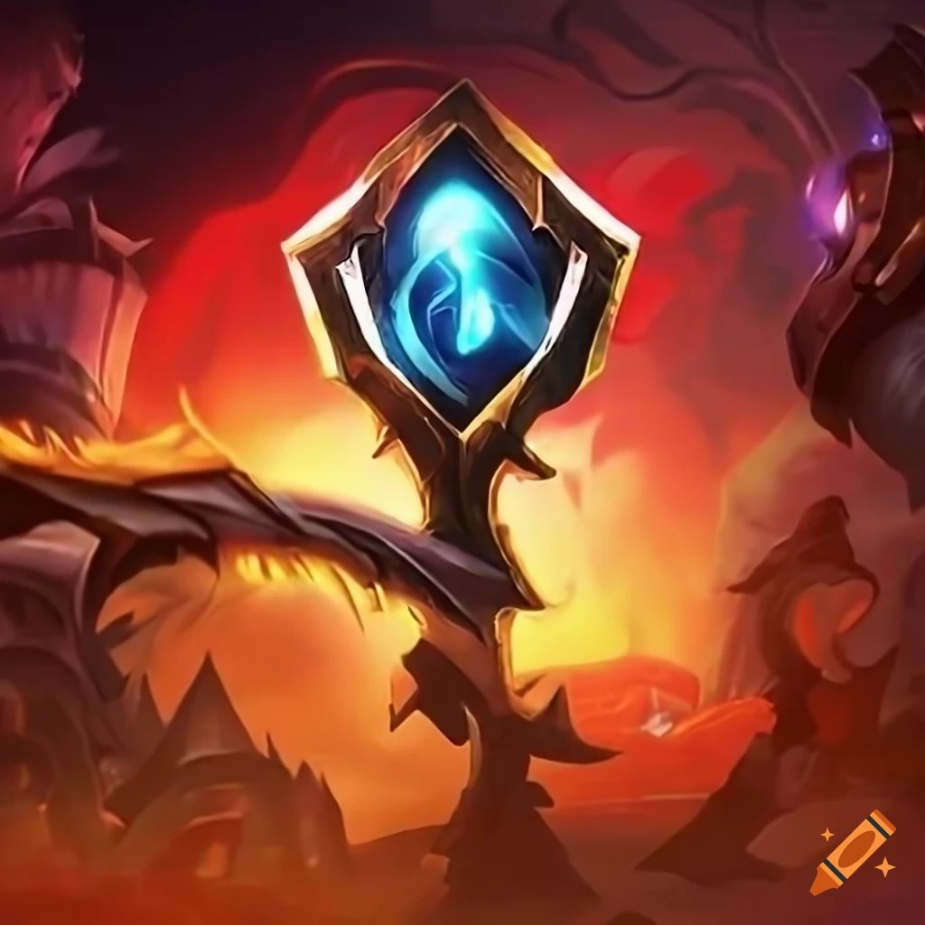 League of legends game logo on Craiyon