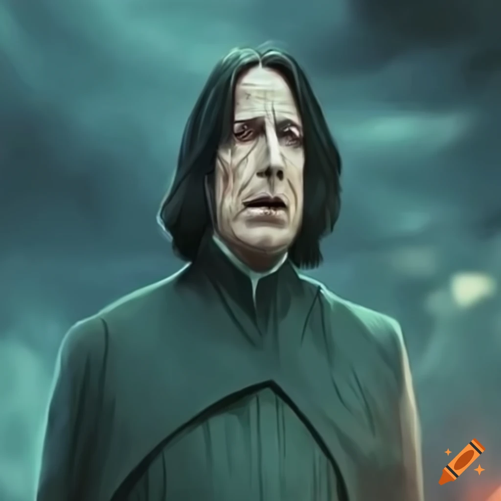 Severus snape battling voldemort on Craiyon