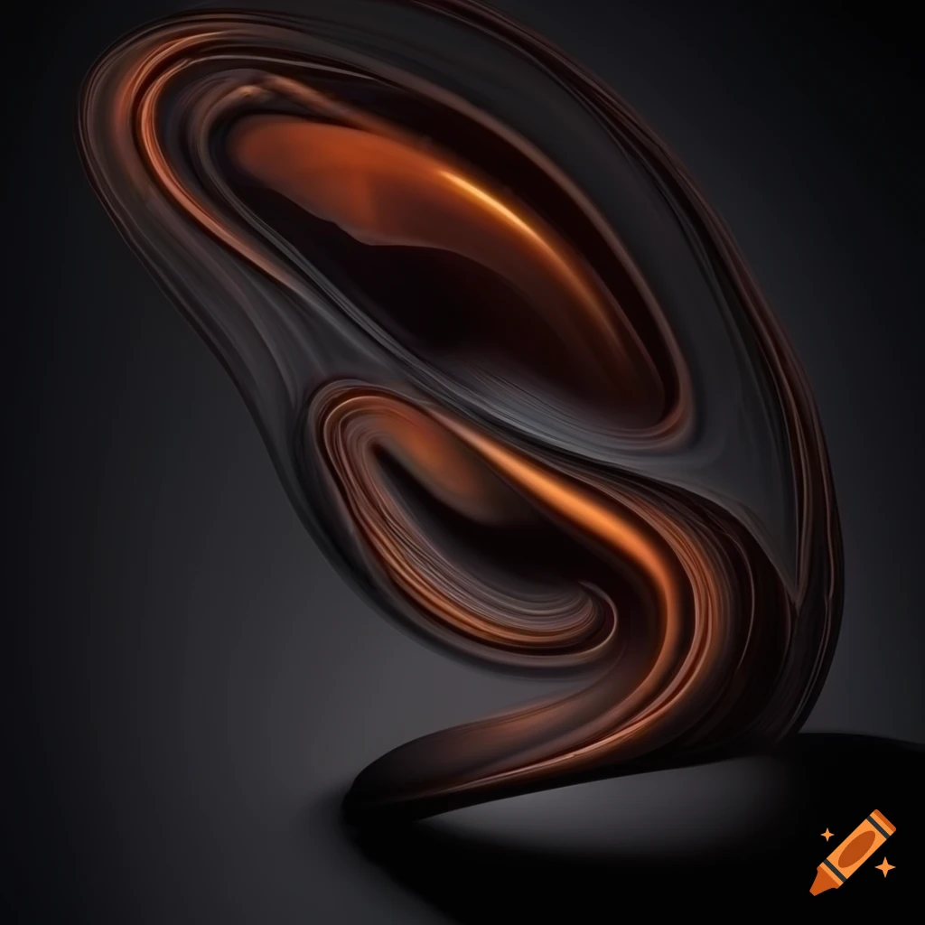 Masterful intricate layering with stunning high definition and sharp focus on a black background ...