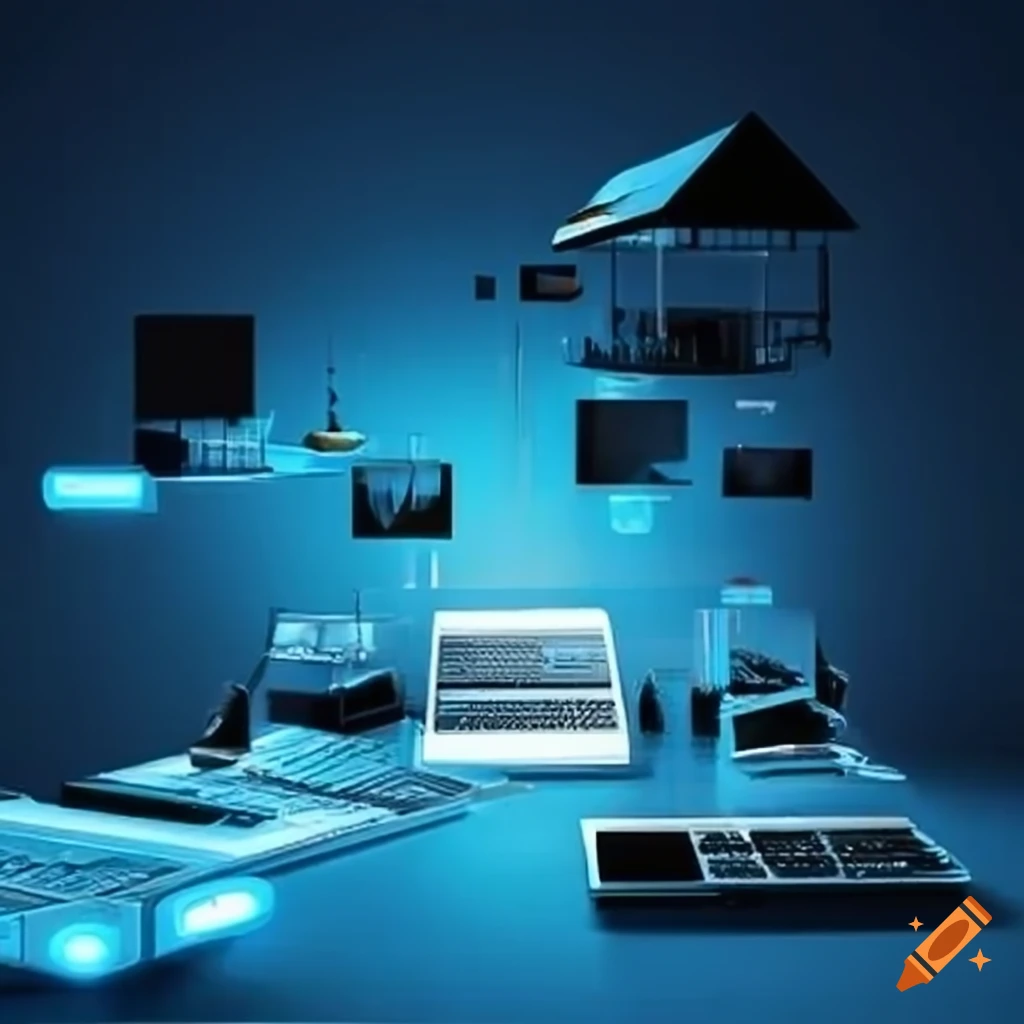 Intricate modern software architecture design on Craiyon