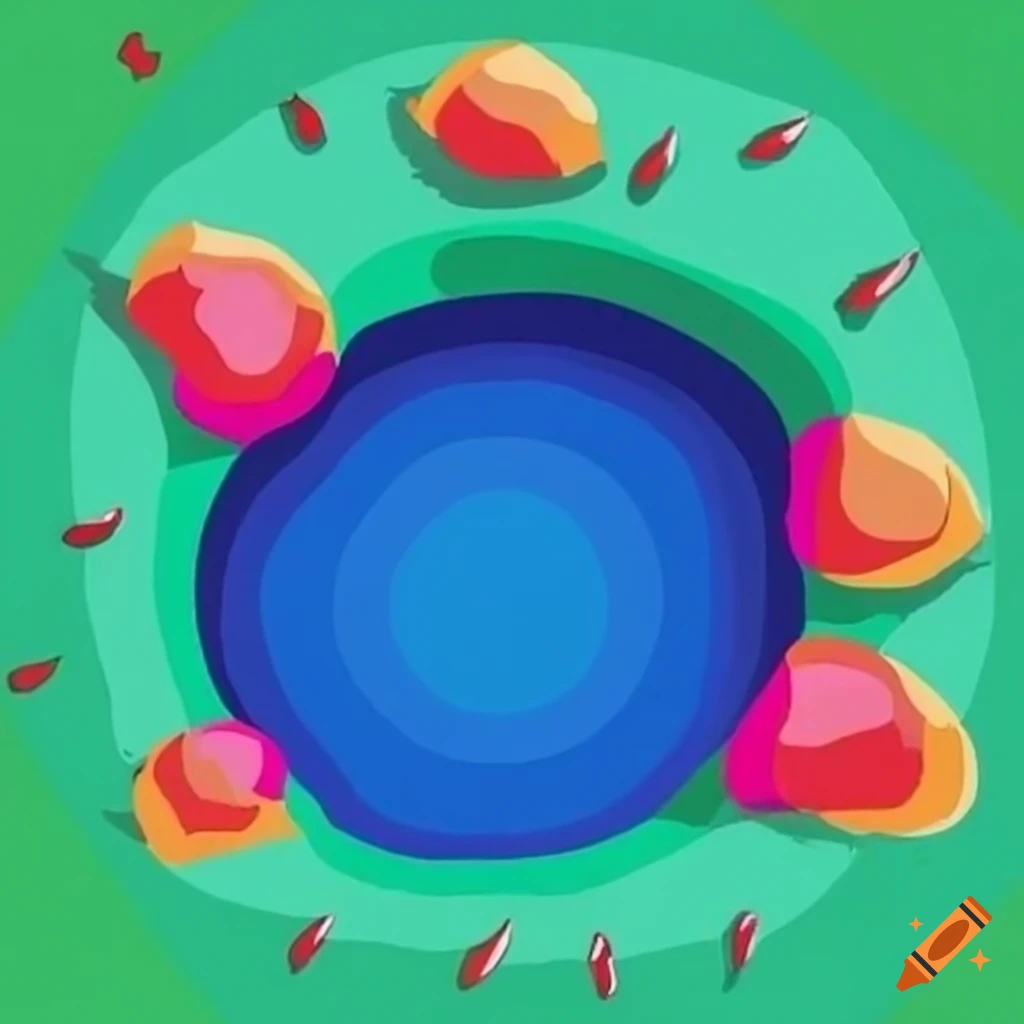 Abstract hole in the ground on Craiyon