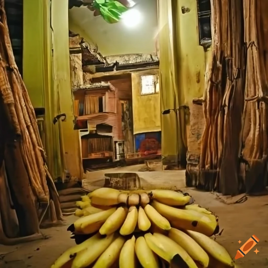 Inside of banana on Craiyon