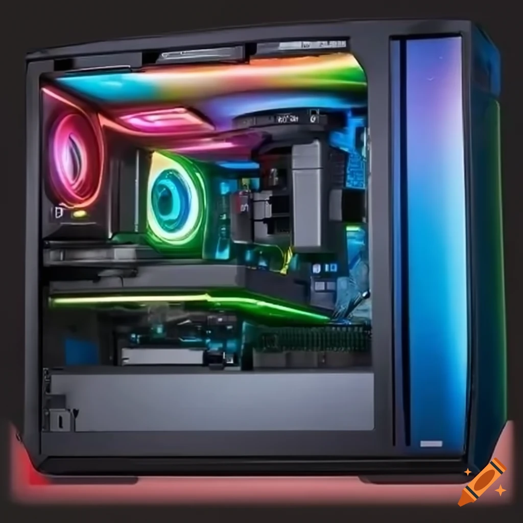 Gaming computer on Craiyon