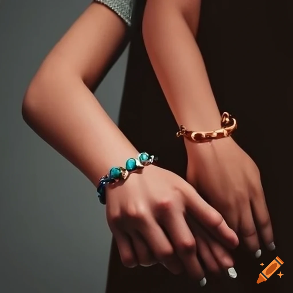 Matching bracelets for couples on Craiyon