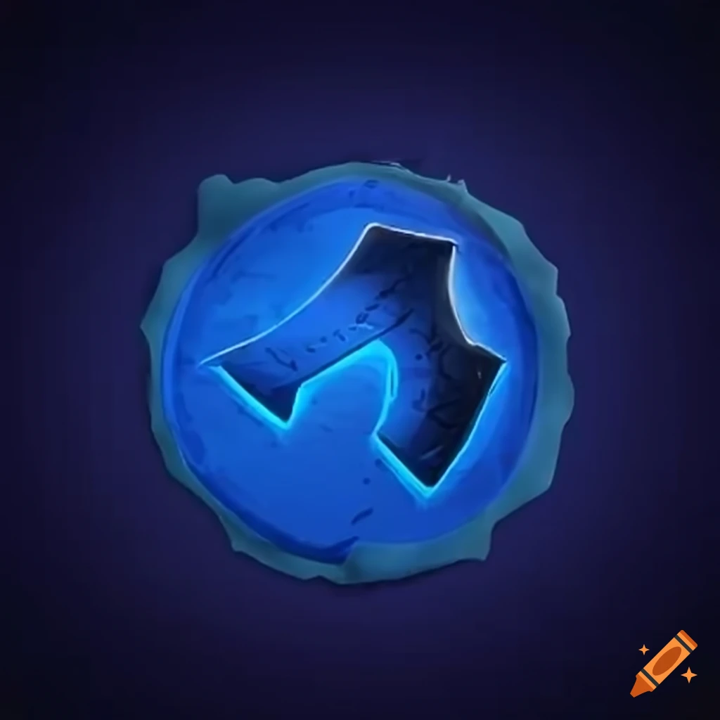 Blue team symbol from an fps game on Craiyon