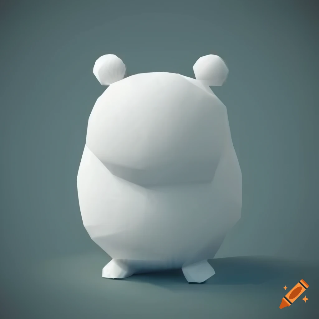 Low poly designer toy on Craiyon
