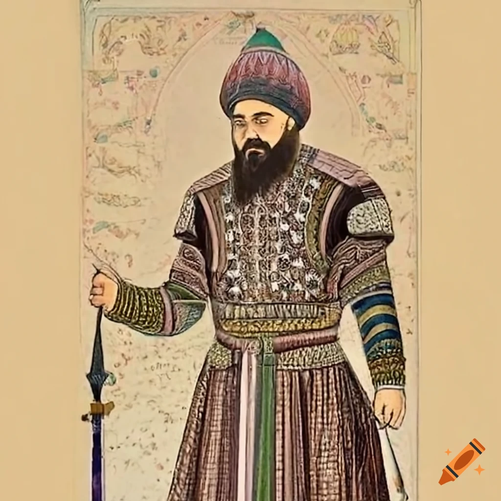 Portrait of Ertuğrul Gazi, a historical figure from the Seljuk clan on ...