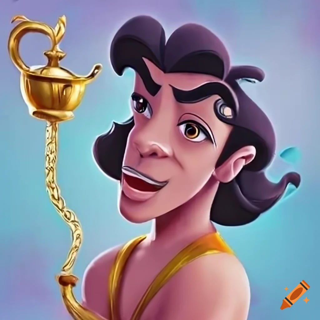Art depicting aladdin from the popular story on Craiyon