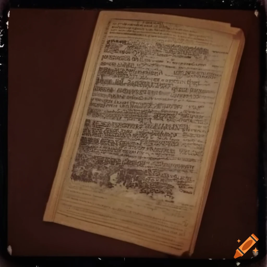 Vintage photo of an old fat book with 1920s winter images on Craiyon