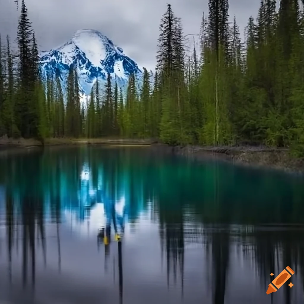 Aerial view of alaska, united states on Craiyon
