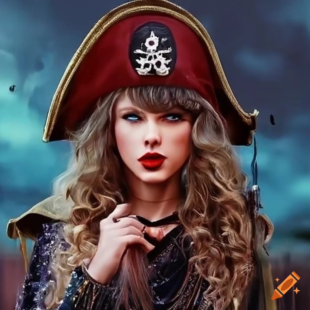 Taylor swift in a pirate costume on Craiyon