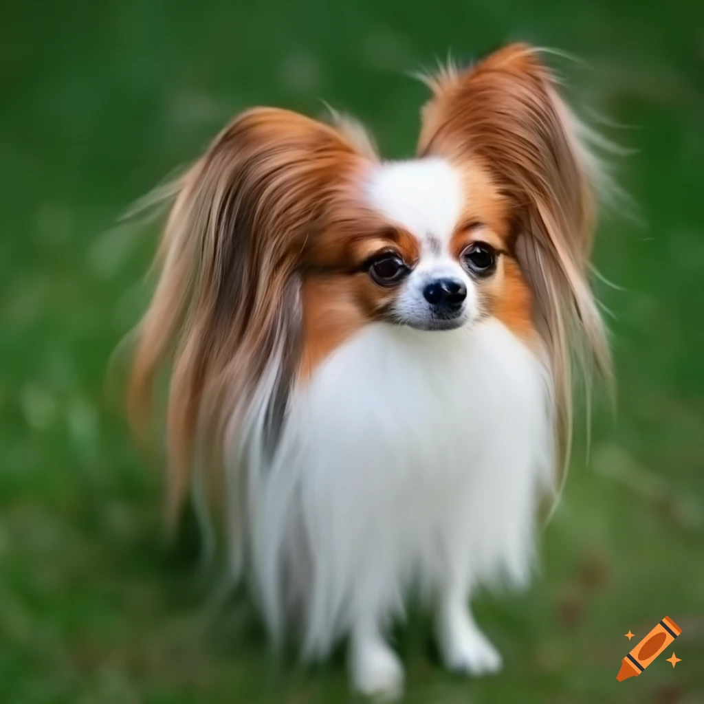 Papillon dog breed on Craiyon
