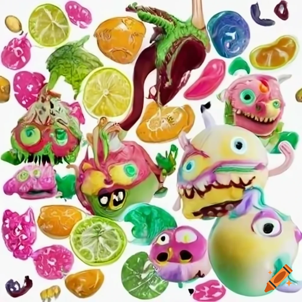 Mythical creatures and mutant omega mart lemon fruit monster in the ...