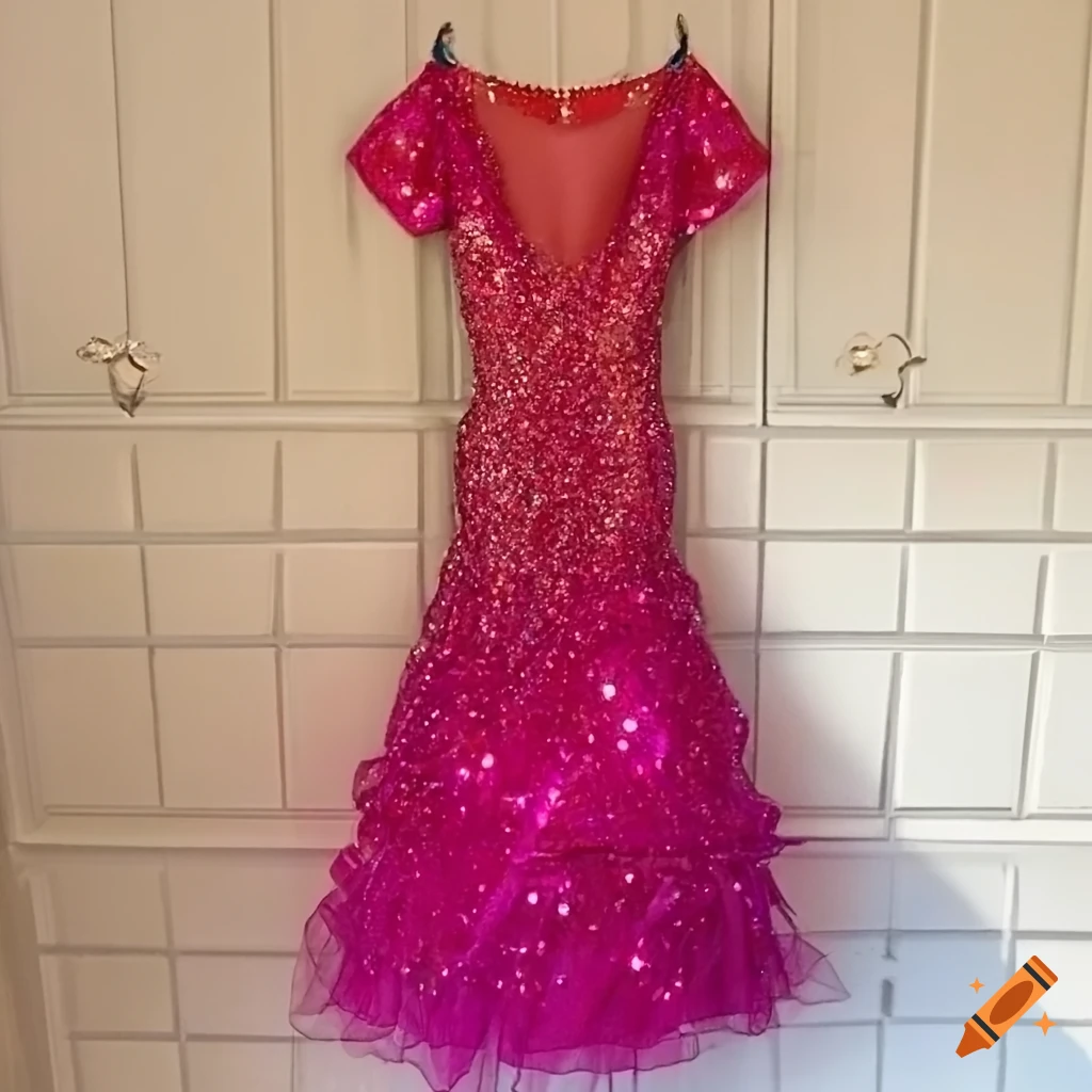 Fire sparkle dress on Craiyon