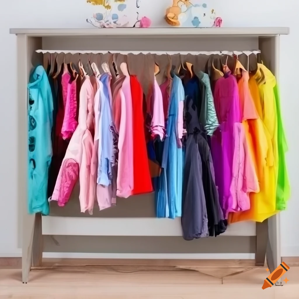 Colorful kids wardrobe on Craiyon