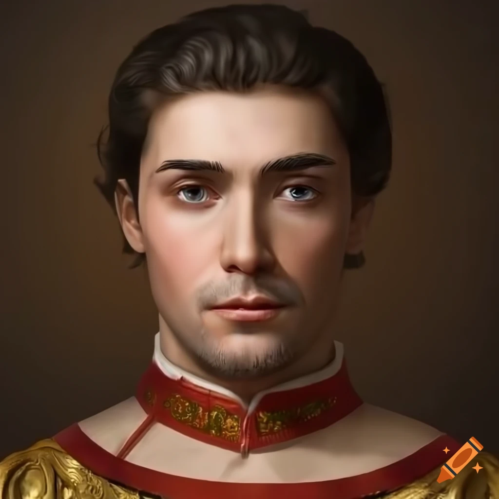 Handsome italian renaissance prince in a photorealistic depiction on ...