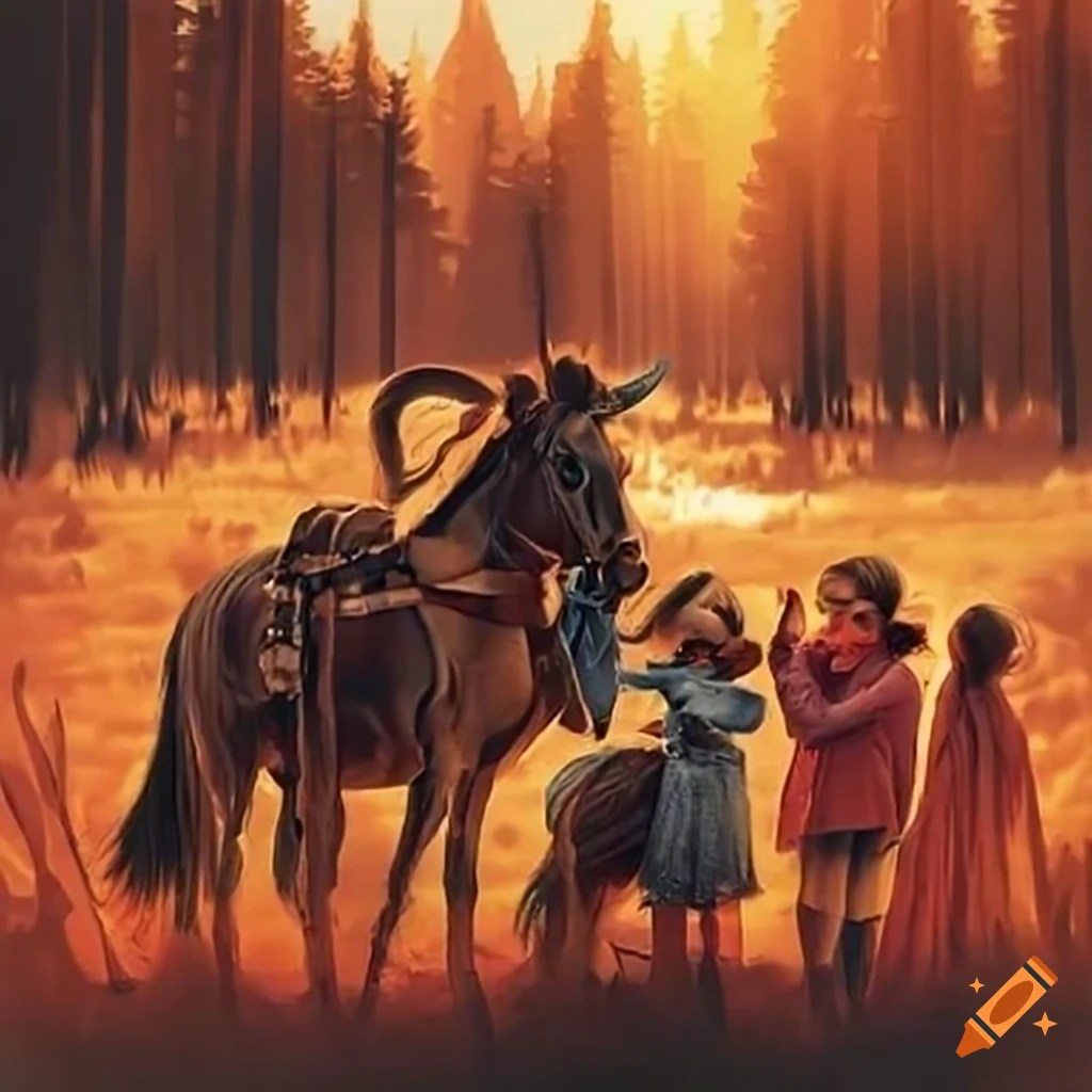 Western family on Craiyon