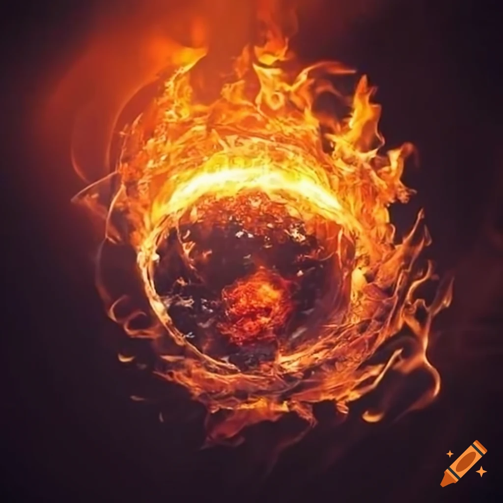 Floating fire on Craiyon