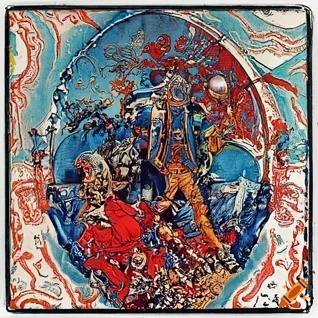 Space pilot 3000 artwork in a romanticism style by stanley mouse on Craiyon