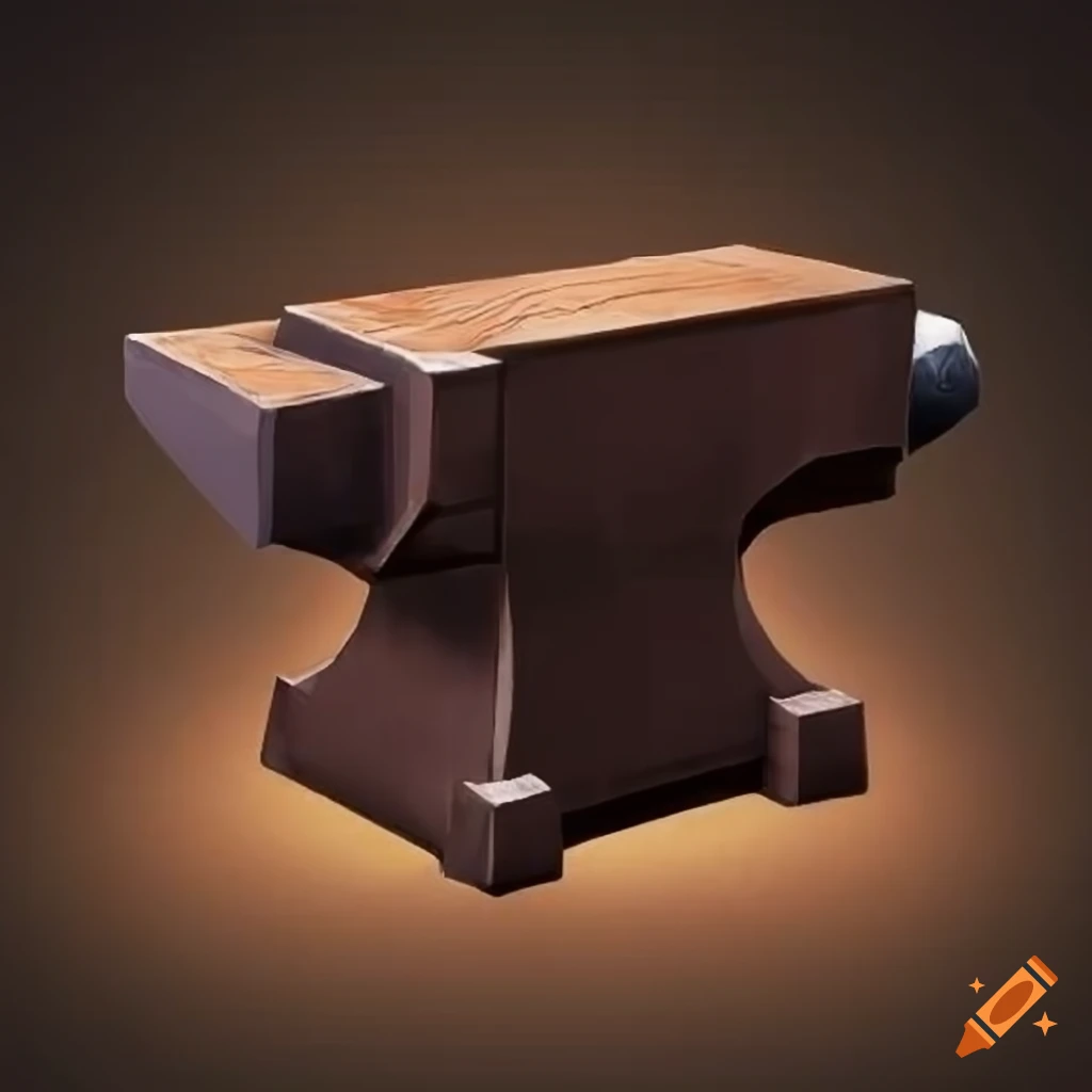 Medieval crafting anvil icon for video game on Craiyon
