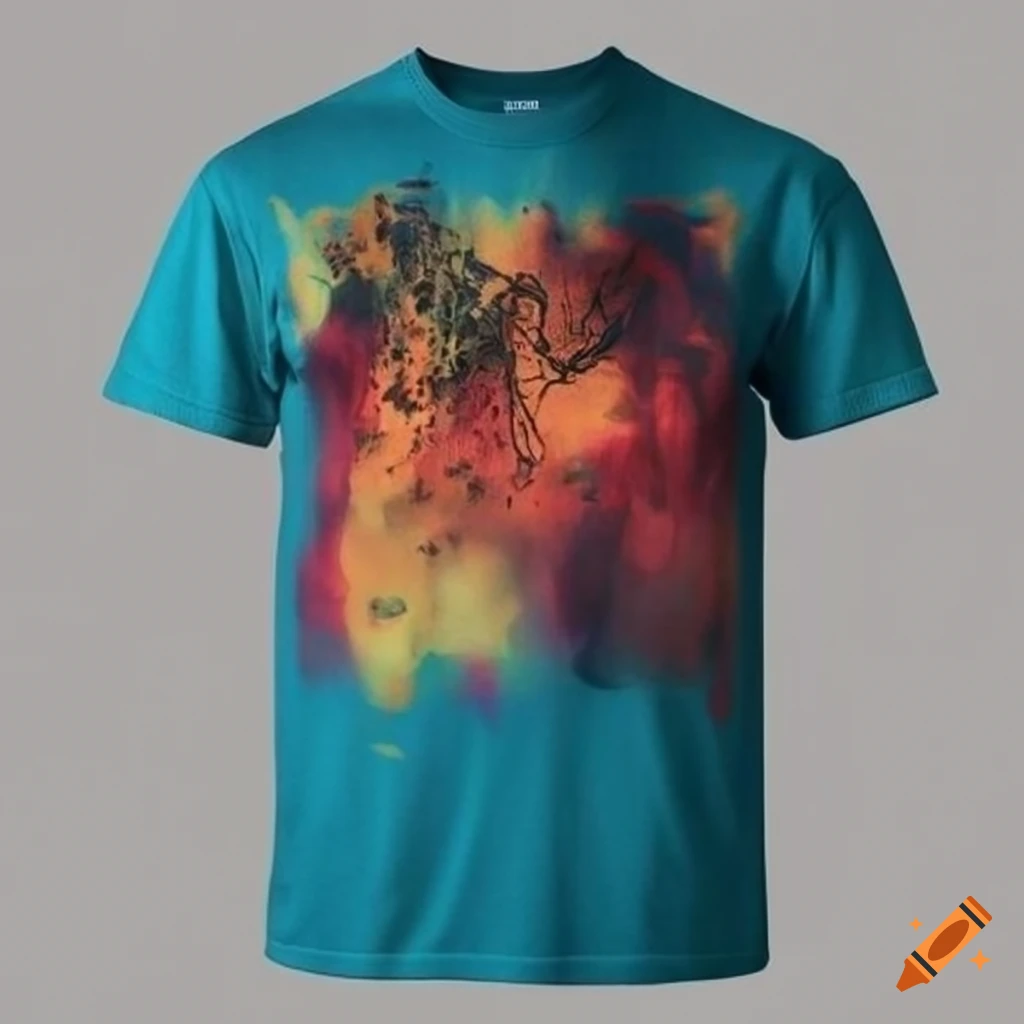 Abstract t-shirt on Craiyon