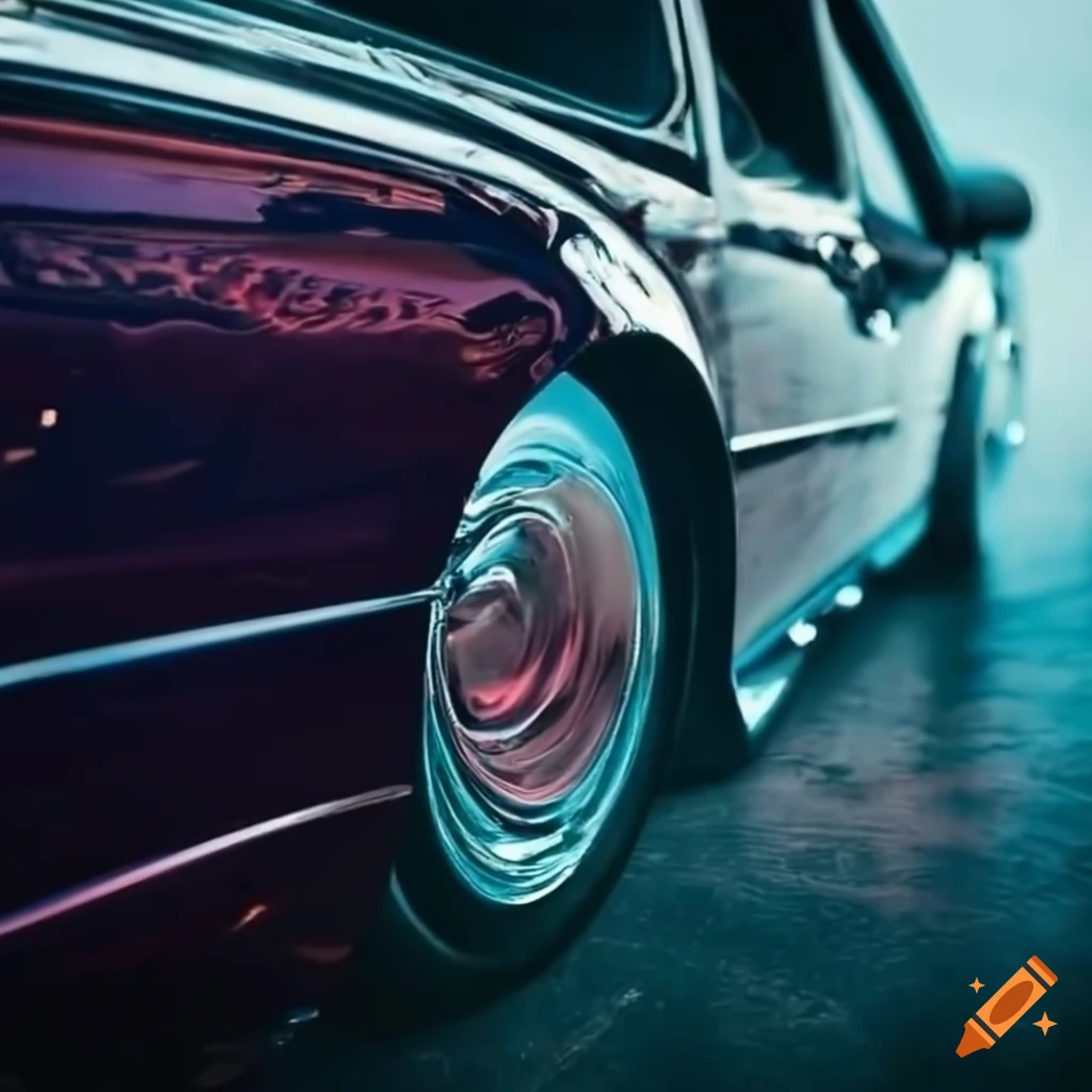 Shiny polished car on Craiyon