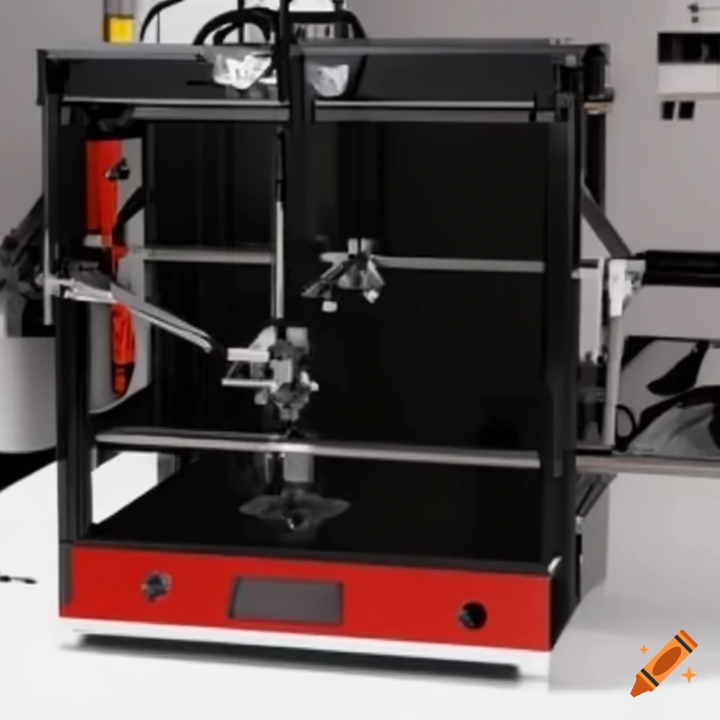 Multi-arm 3d printer on Craiyon