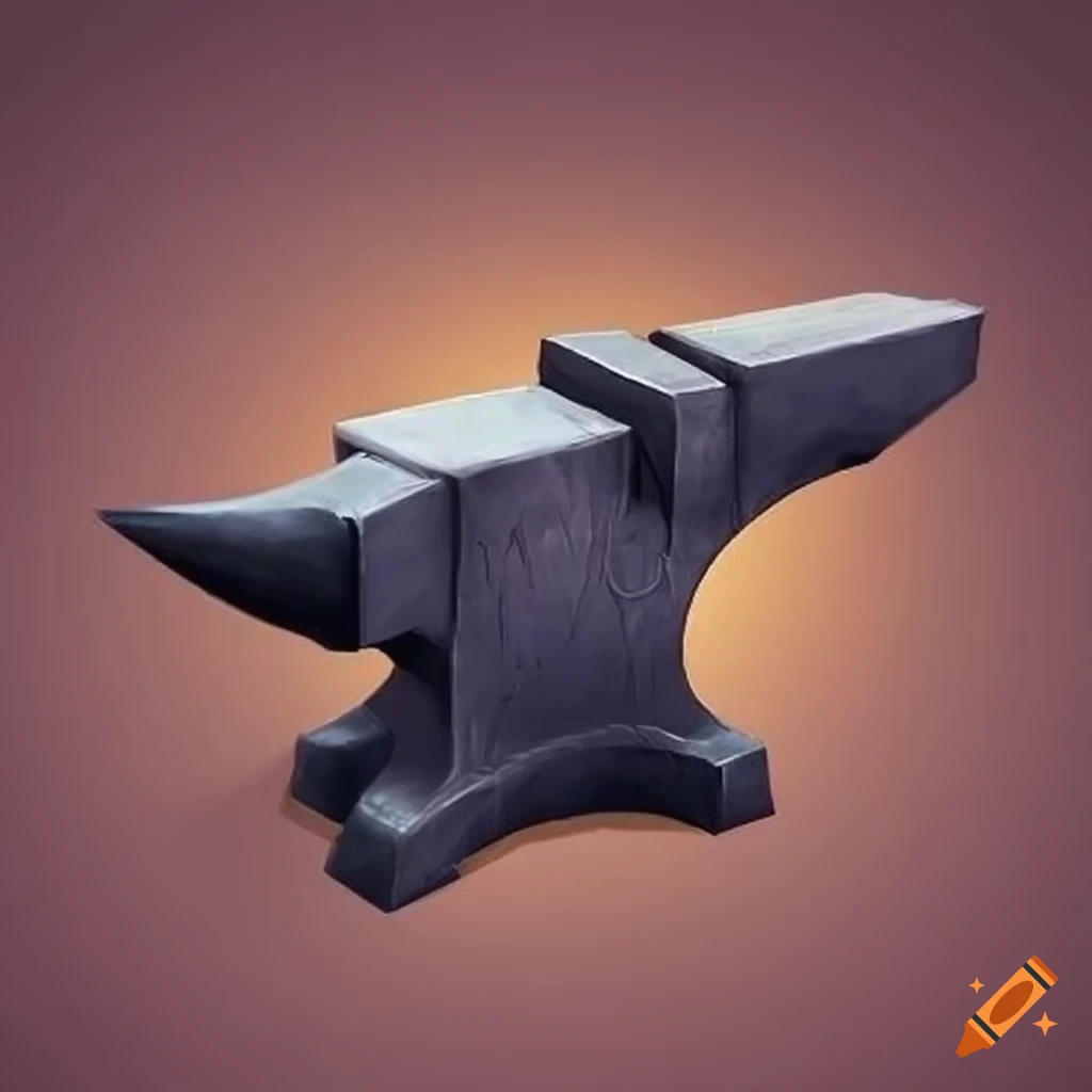 Medieval crafting anvil icon for video game on Craiyon