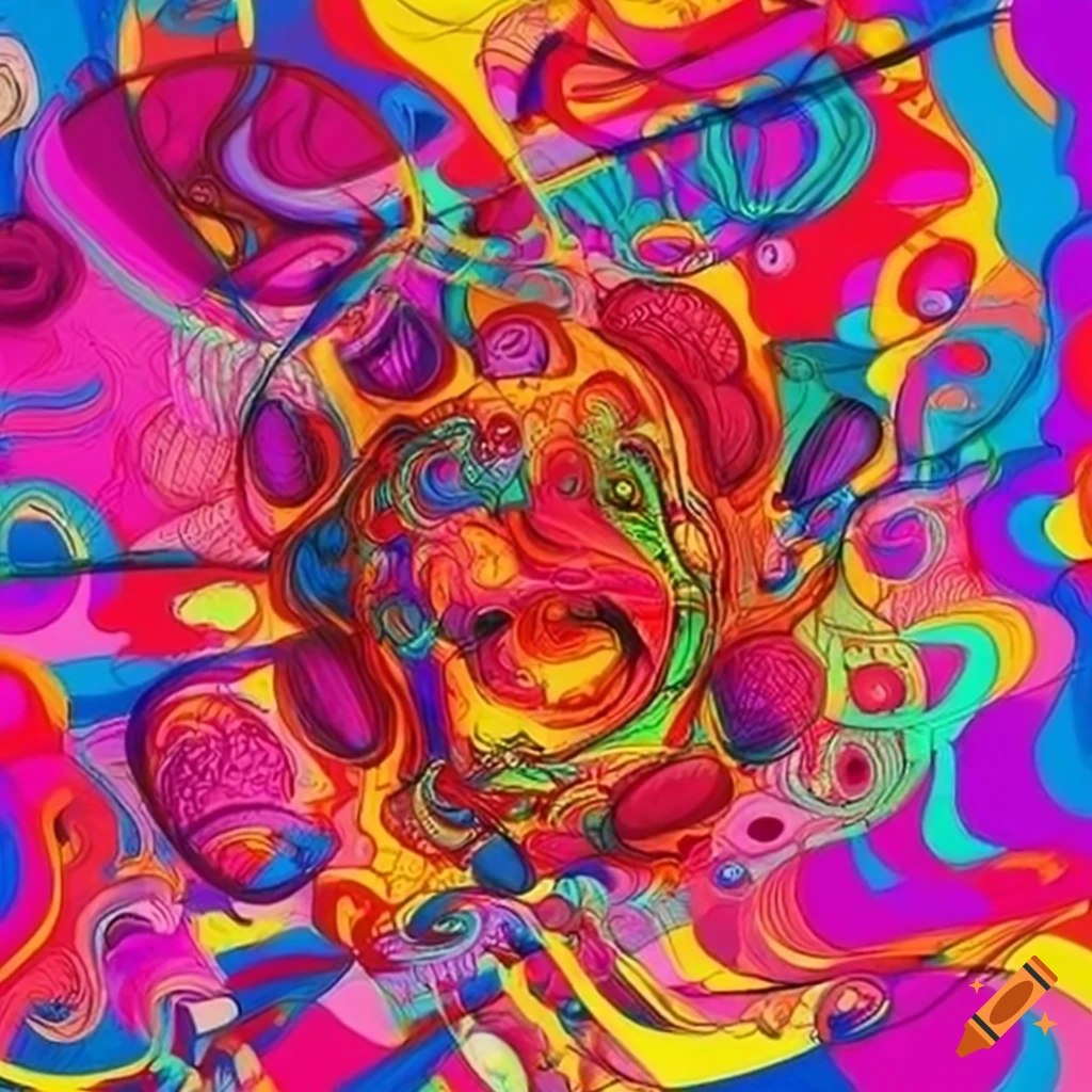 Intricate abstract doodle explosion on Craiyon