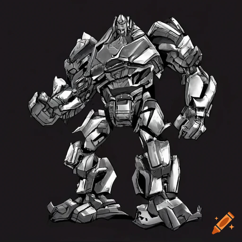 Titanium superhero ironhide with a comic character design on Craiyon