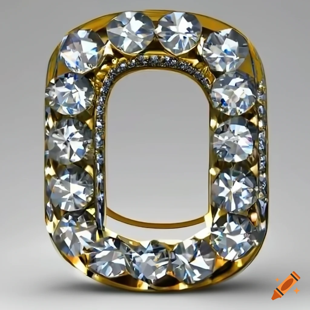 3d render of the letter s in vvs diamond font on Craiyon