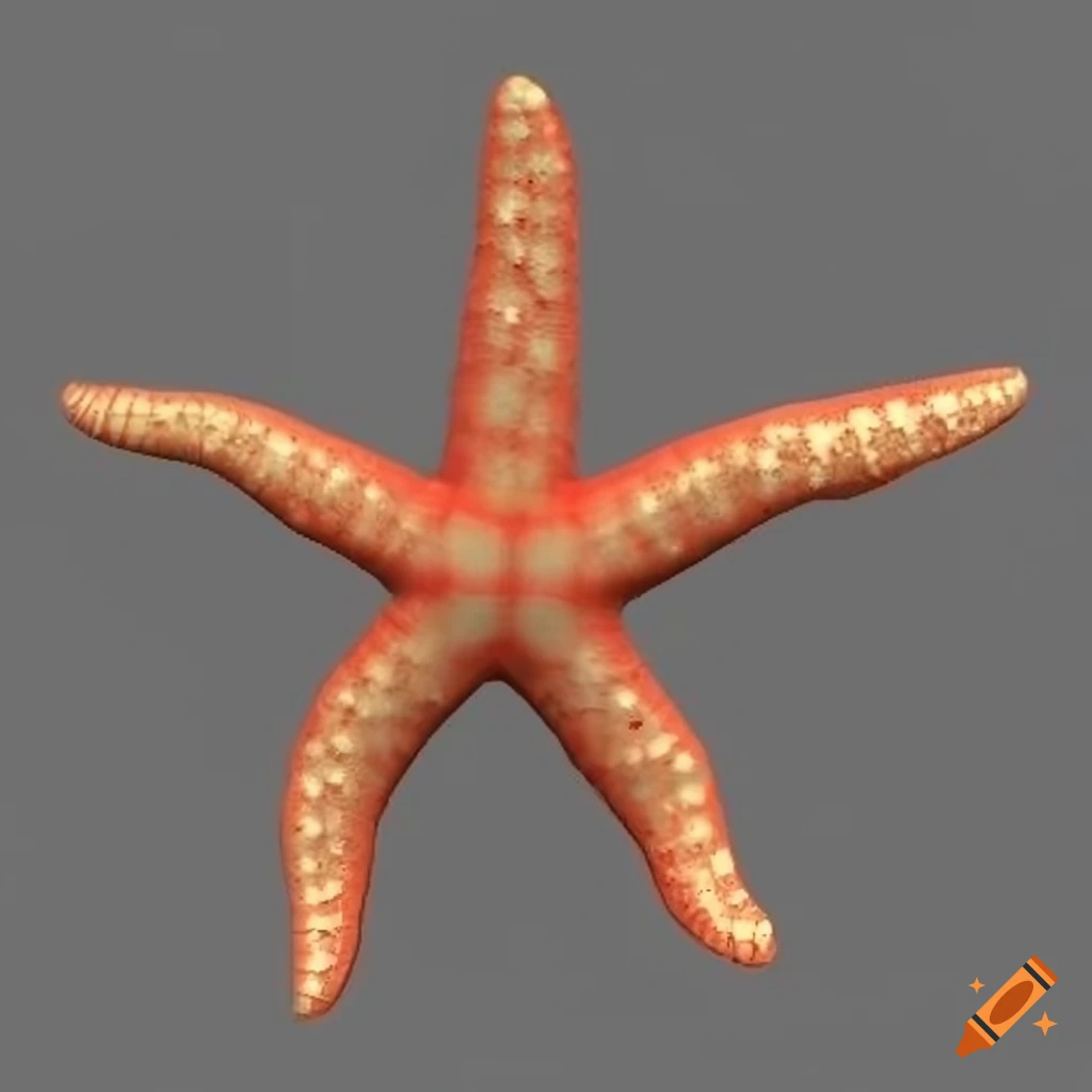 Polygonal 3d starfish, ps1 style, front view on Craiyon