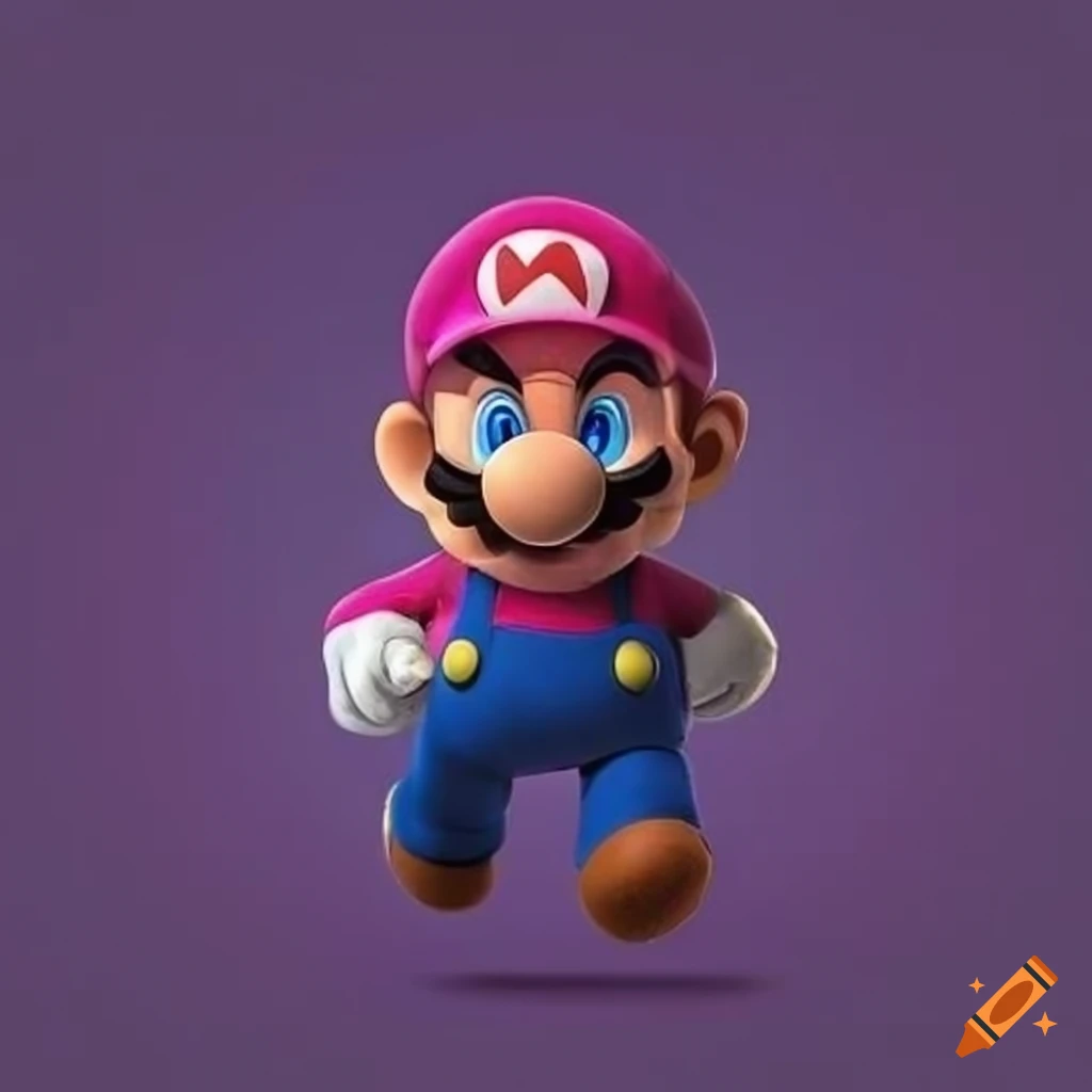 Mario featuring purple and pink color palettes in the environment on ...
