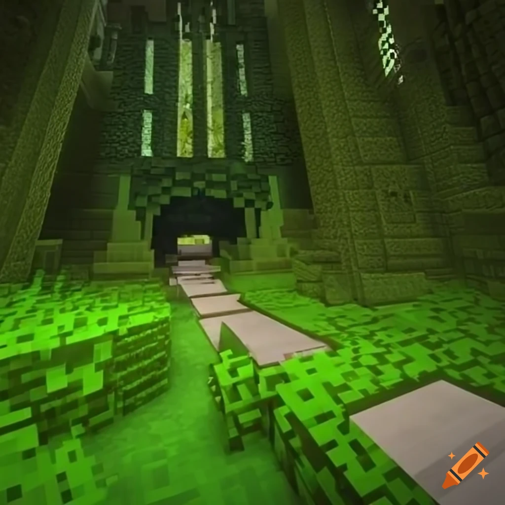 Real life minecraft scene on Craiyon