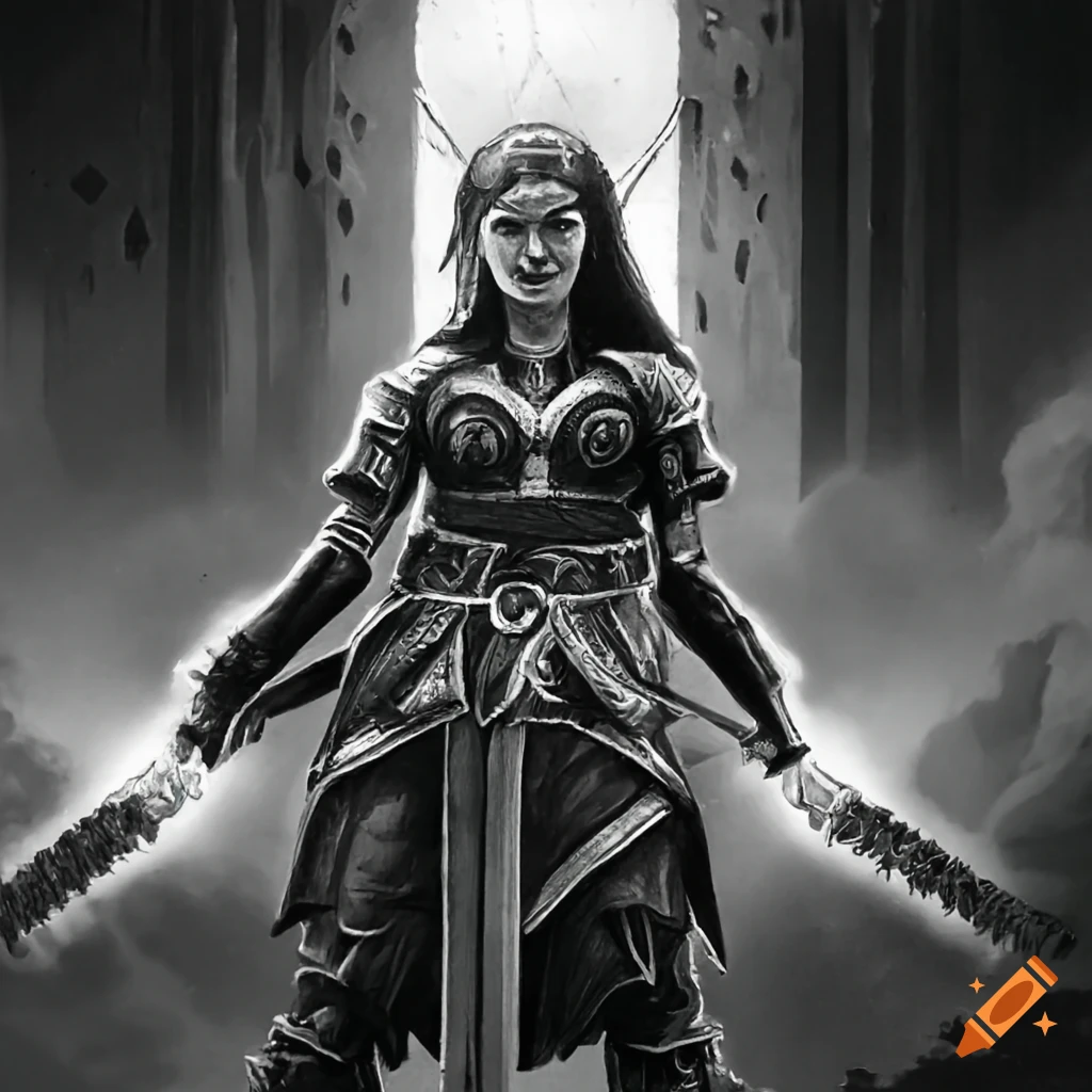 Lucy Sterns with Synchronic Swords at the forefront of the battlefield ...