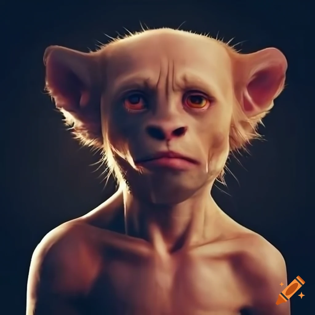 Human animal on Craiyon