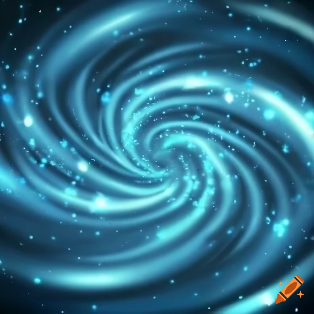 Blue vortex with glitter in a fantasy teal and gray blue 4k artwork on ...
