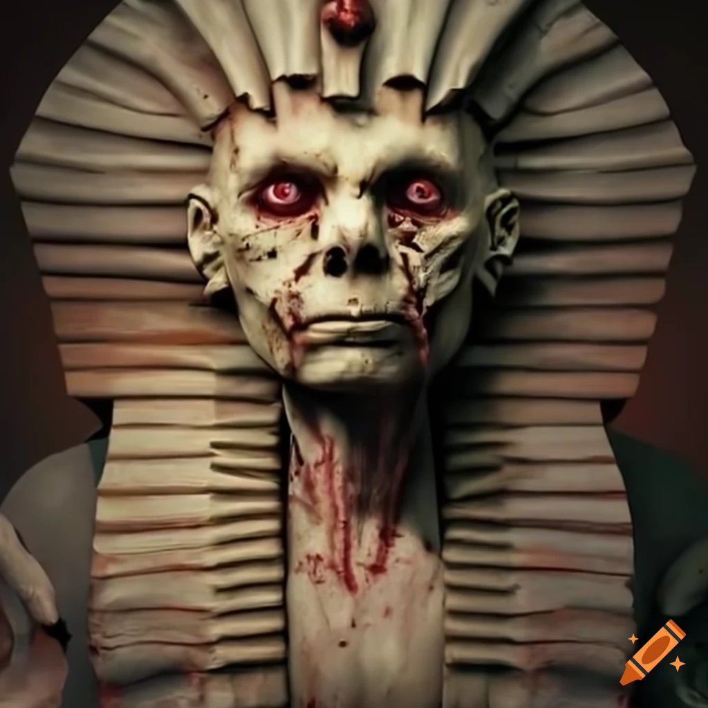 Creepy sphinx with lifelike features in high resolution on Craiyon