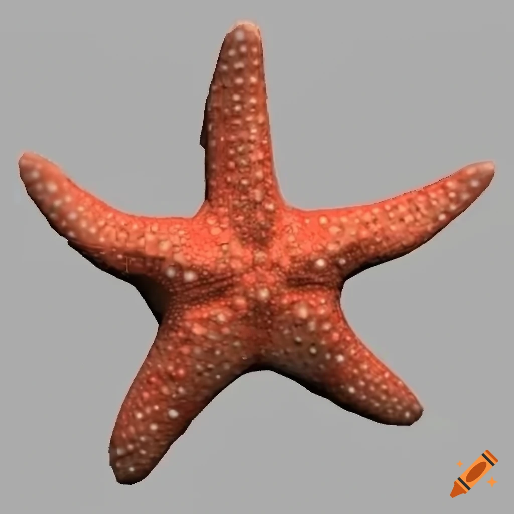 Polygonal 3d starfish in ps1 style, front view on Craiyon