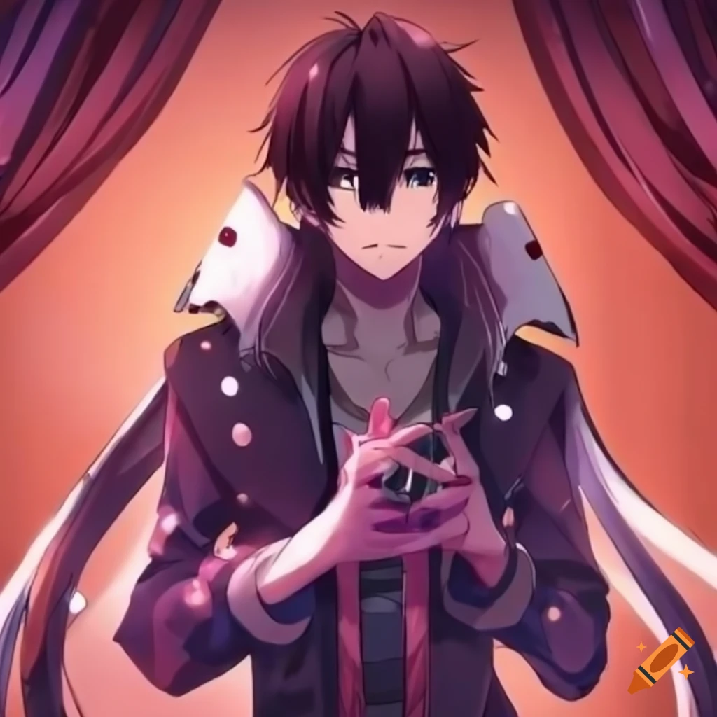 Male moderator with a mix of anime and manga elements on Craiyon