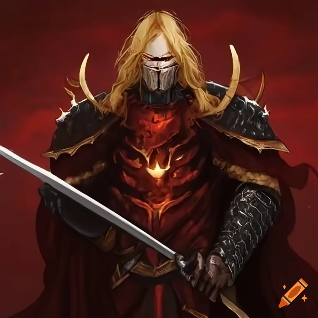 Red mist knight lord on Craiyon