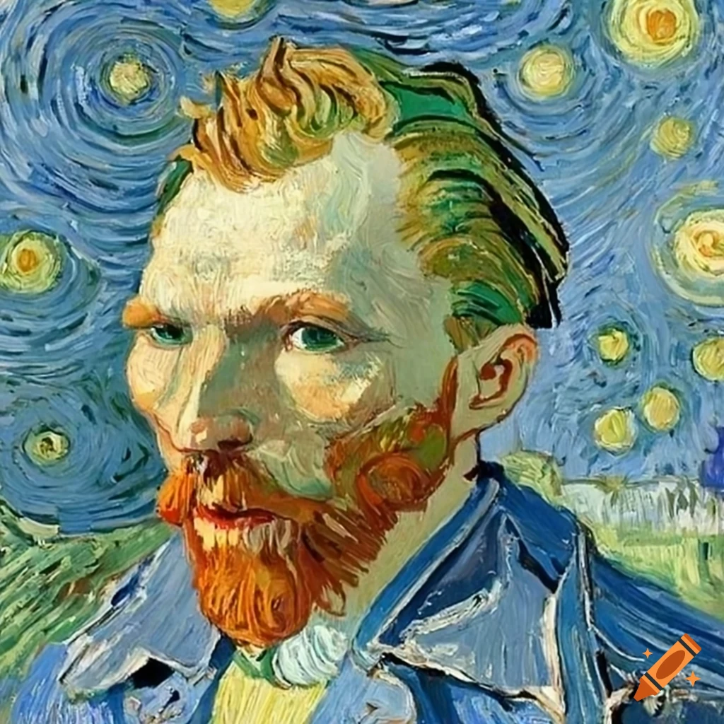 Painting in the style of van gogh on Craiyon