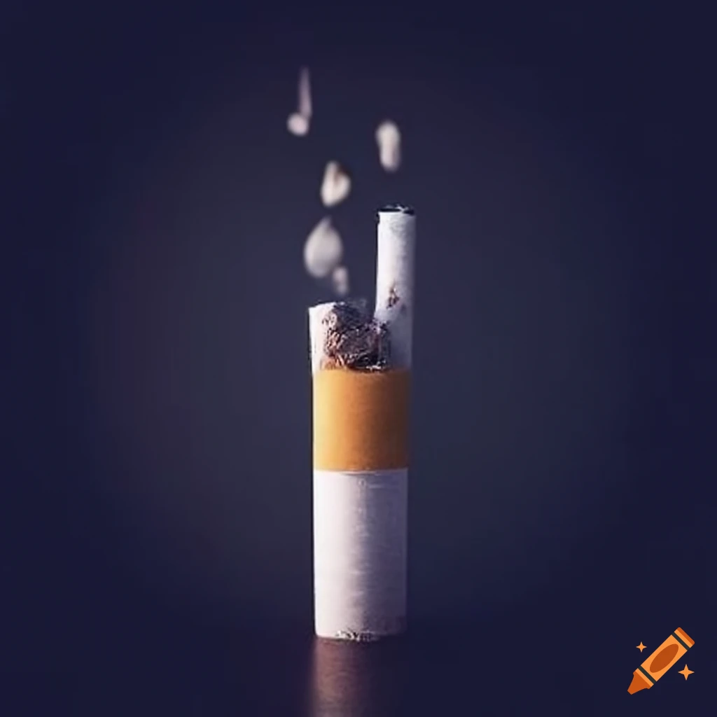 Cigarette with toxic and carcinogenic chemicals on Craiyon